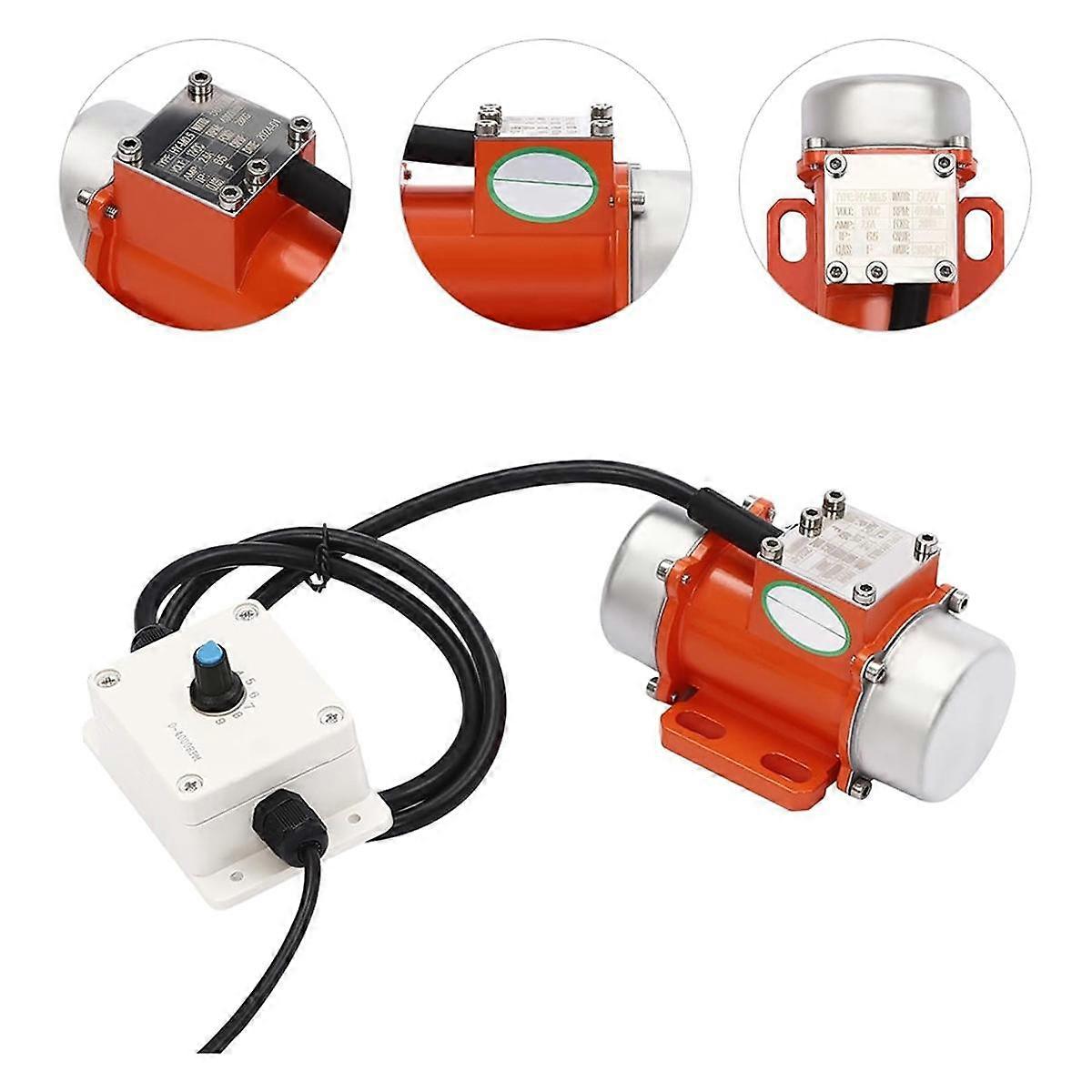 50W DC12V Electric Vibration Motor with Speed Controller Brushless High-Speed Motor Alloy ...