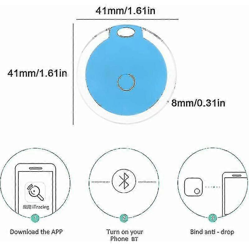 4 Pack Mini Gps Tracker Waterproof Portable Bluetooth Tracker For ...