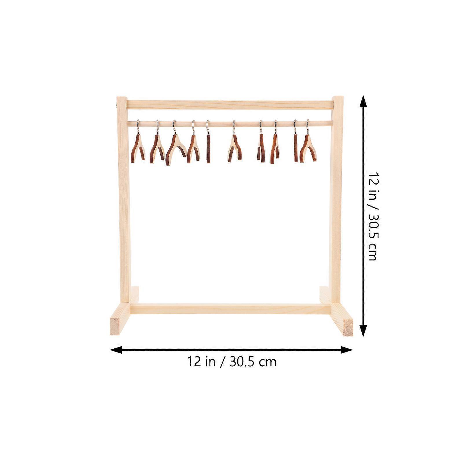 Wall Mount Clothes Rack Ornament Doll Coat Hanging Rack Furniture ...