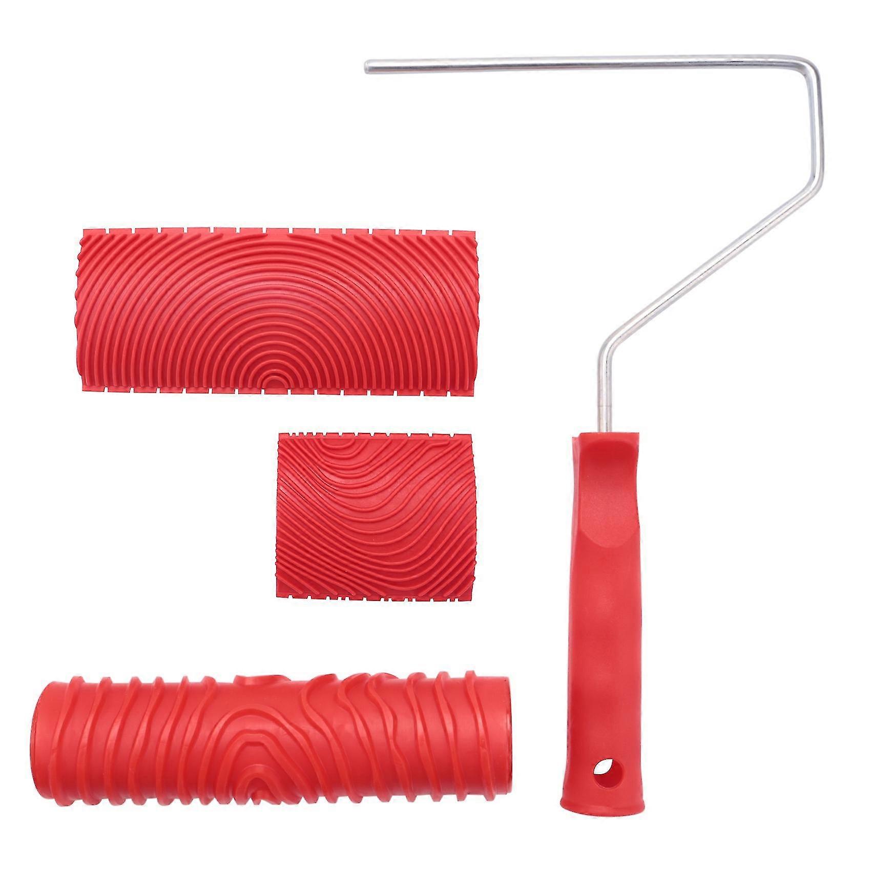 7 Inch Empaistic Pattern Roller Painter +2 Pcs Wood Graining Painting ...