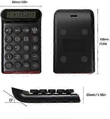 Mechanical Switch Calculator,handheld For Daily And Basic Office,10 Digit Large Lcd Display ...