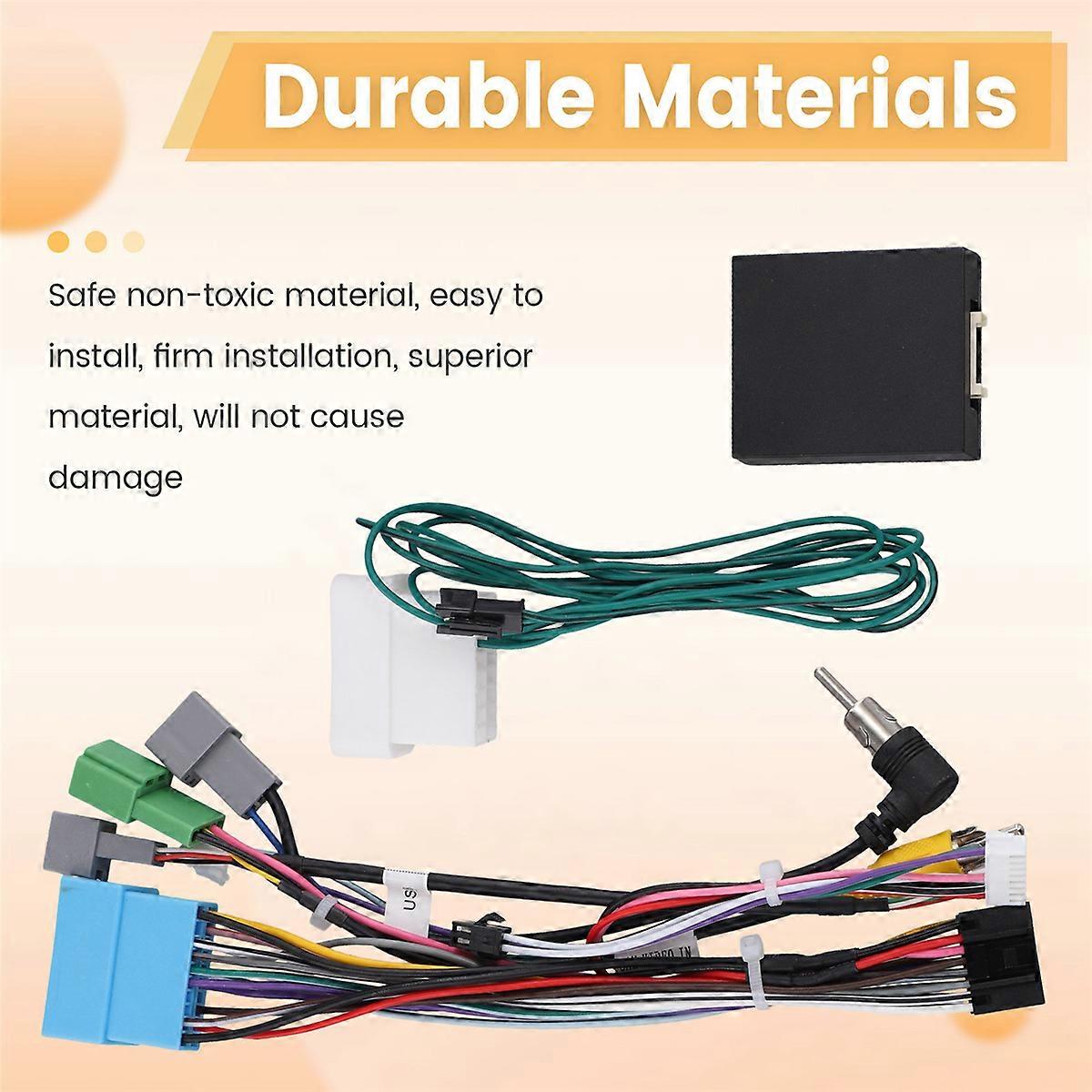 16 Pin Android 2 Din GPS Radio Car Power Connector with Speaker Cable ...