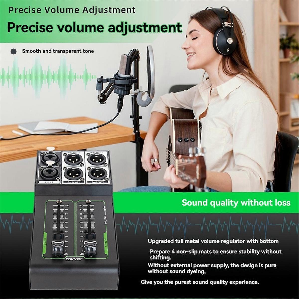 Passive Volume Controller 1 in 2 Out No Noise Input and Output Sound ...