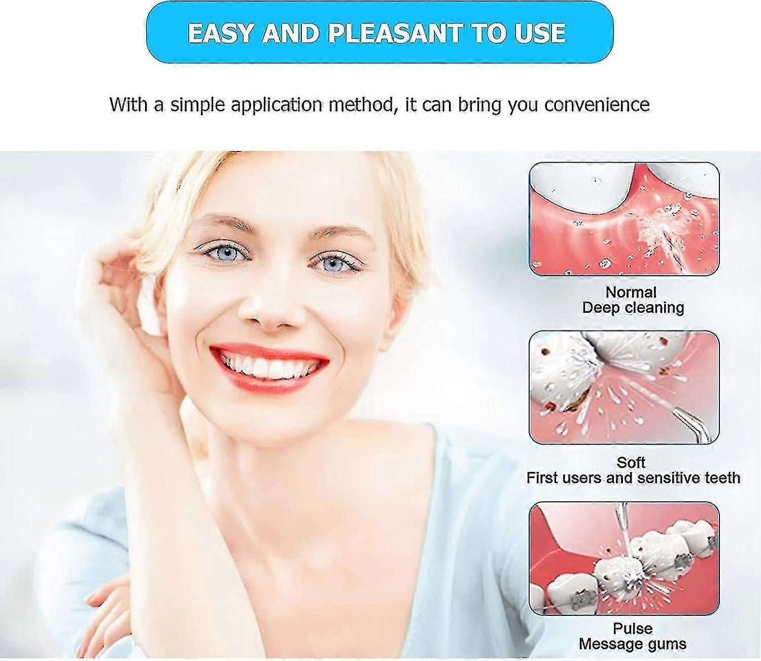 Portable manual teeth cleaner water flosser water flosser teeth cleaner ...