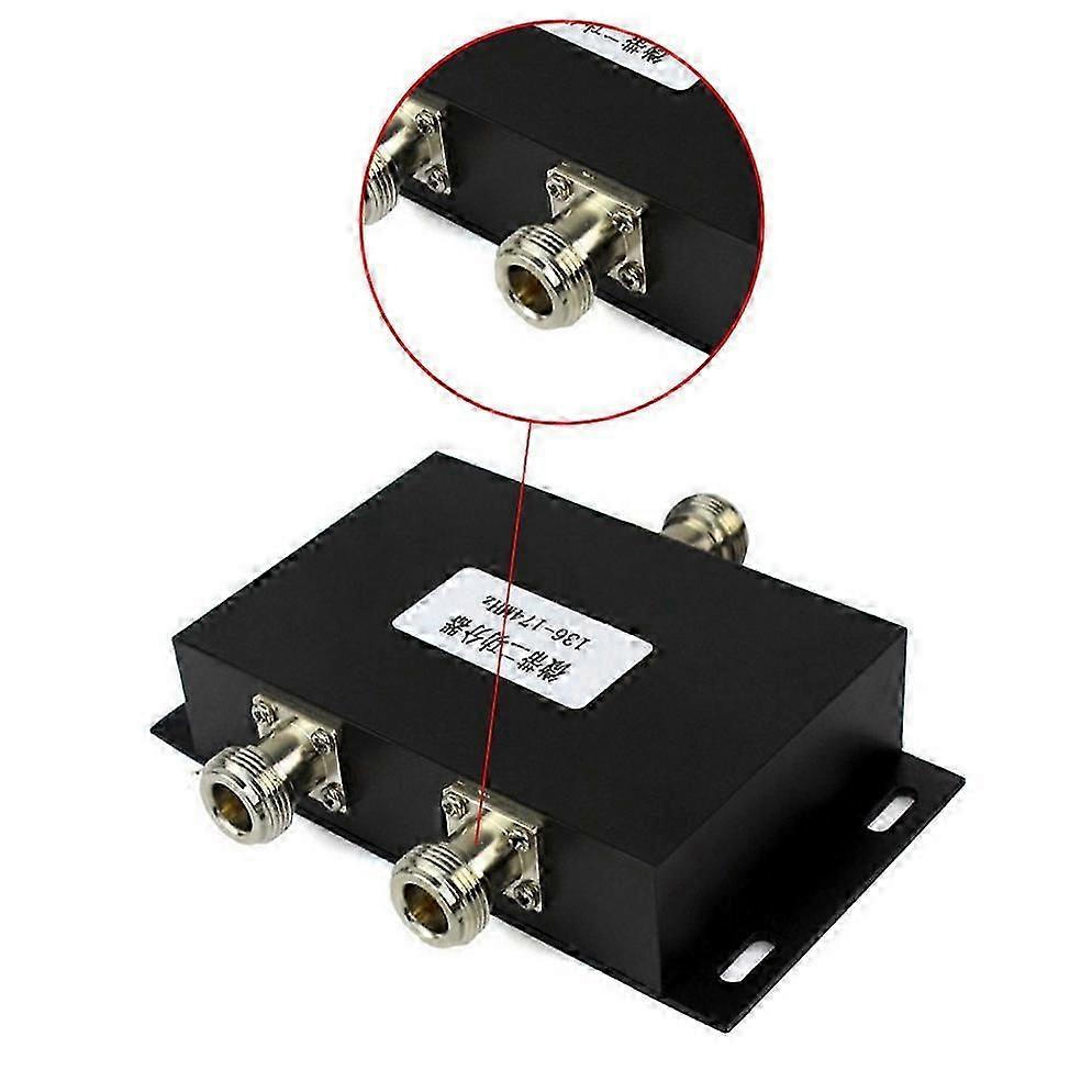 2 Way VHF 136-174MHz Antenna Power Divider Splitter for Radio Repeater ...