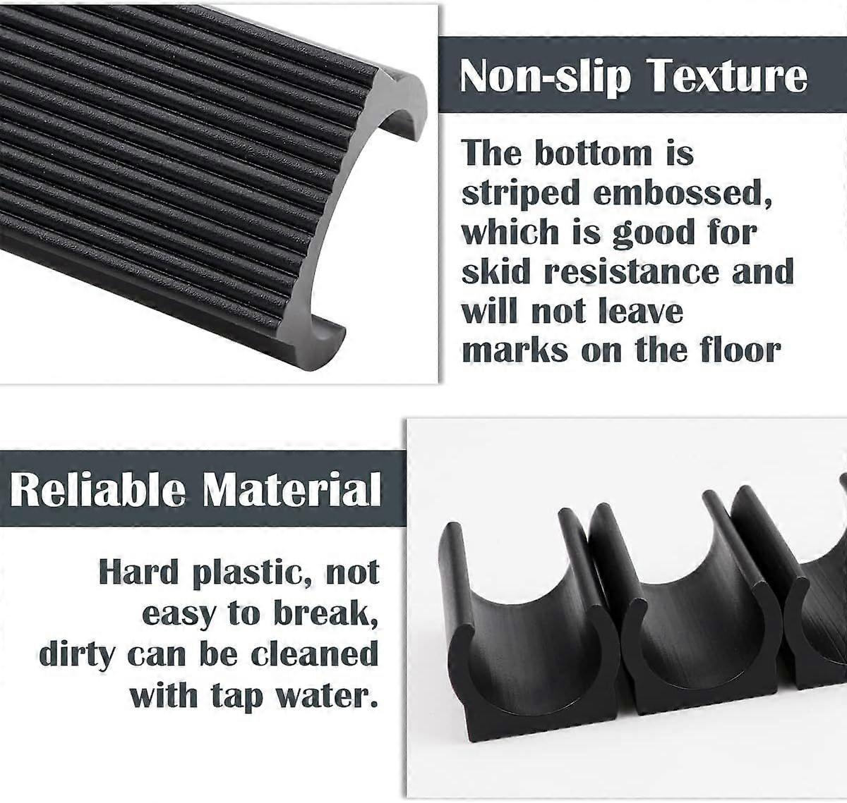 30Pcs 19mm Plastic Chair Foot U Shaped Floor Glides Tubing Caps Cover ...