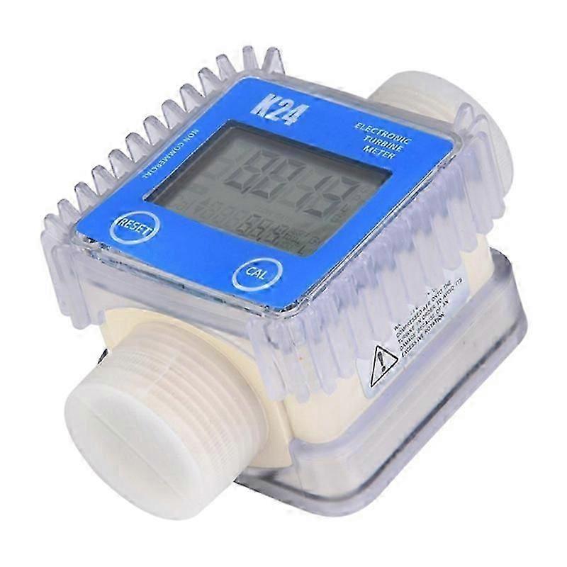 Digital K24 Turbine Oil Fuel Flow Meter Gauge LCD Fuel Flow Meter ...