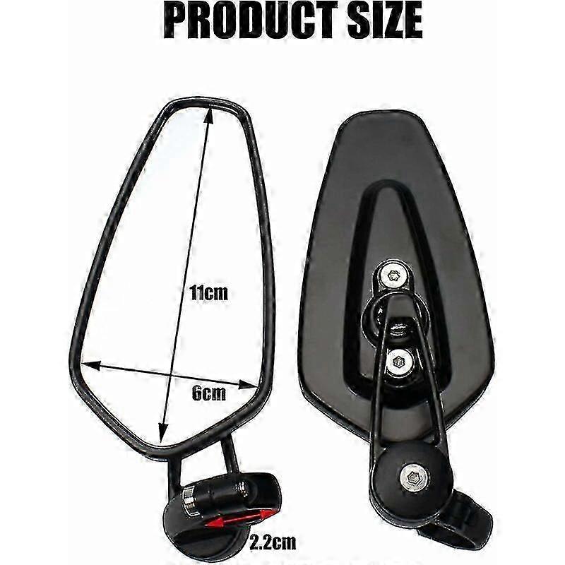Motorcycle Handlebar Mirrors Motorbike Mirrors compatible XJ6 MT01 MT03 ...
