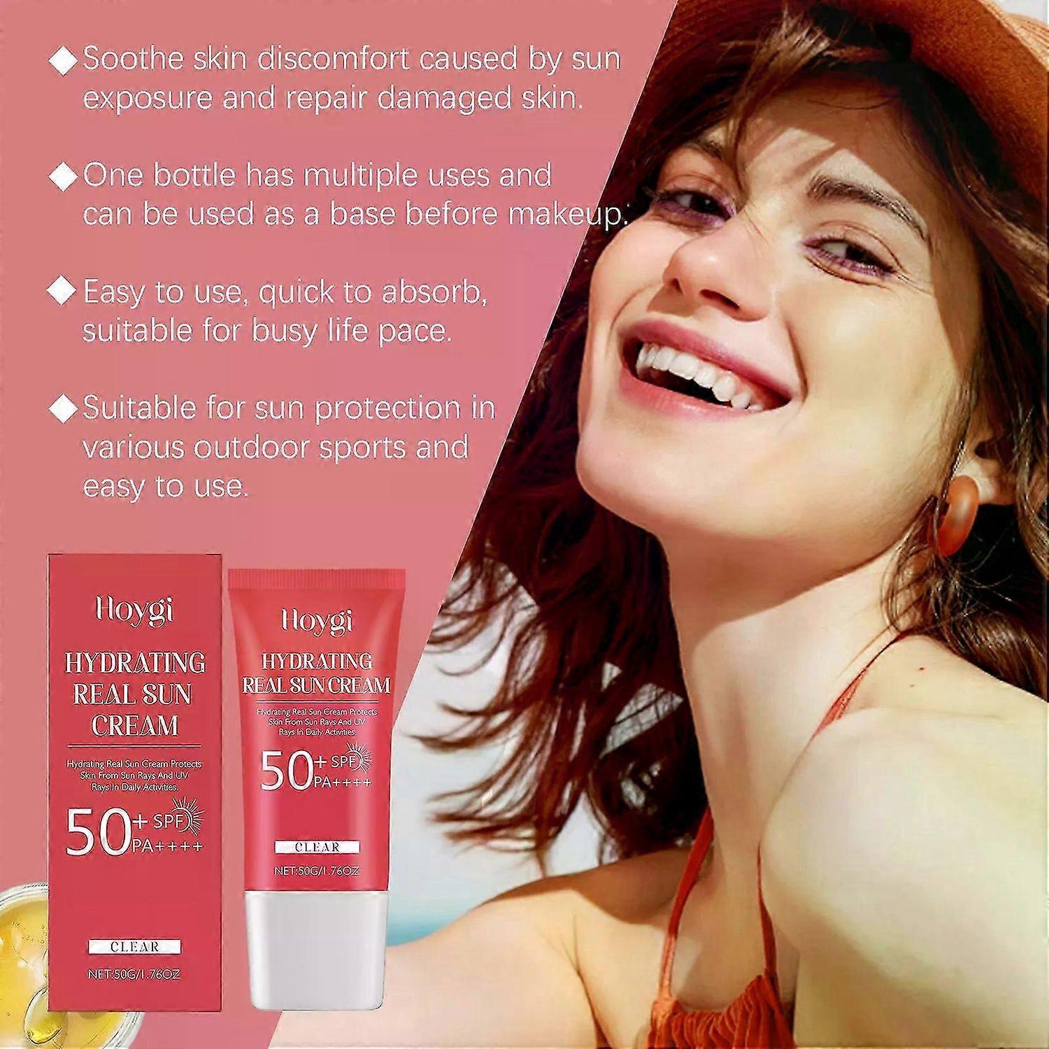 SPF 50+ PA++++ Hydrating Clear Sun Cream, 1.76 oz | Broad-Spectrum Protection | Non-Greasy ...