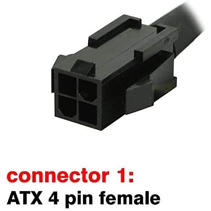 Atx 4 Pin Female To Motherboard Cpu 8(4+4) Pin Male Eps 12v Converter ...