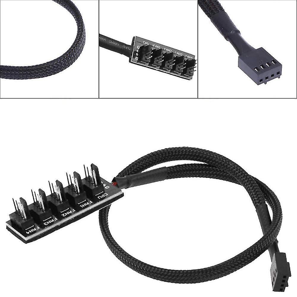 4 broches Pwm Fan Hub, 4 pin Connector pour Cpu Fan Pc Fan Hub ...