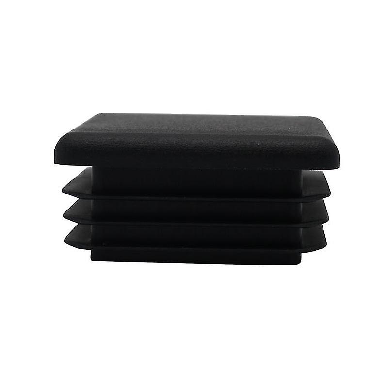 Square Plastic Plug Tubing Post End Cap 10pcs Black Plastic Square ...