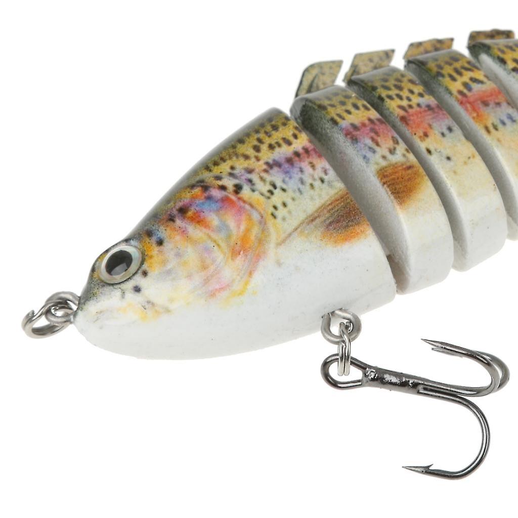 2x4" Fishing Lure Multi Jointed (7 Segment) Swimbait Life Like Bass ...