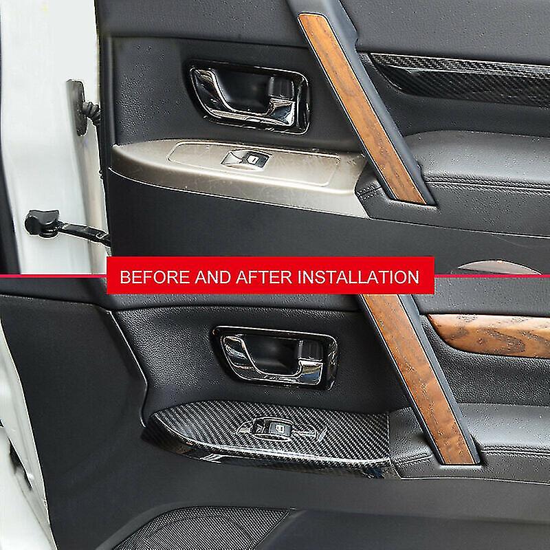 For Pajero 2007-2019 Car Inner Window Lift Switch Button Panel Cover ...