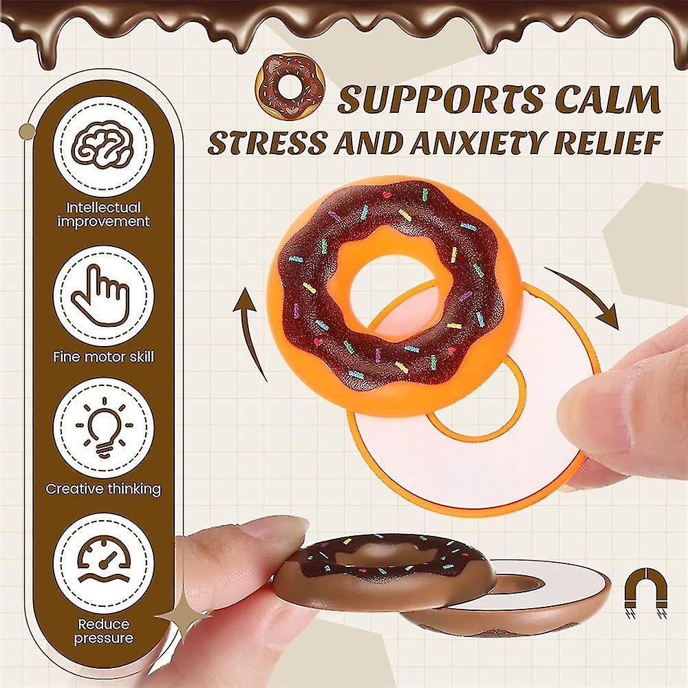 Magnetic Fidget Slider, Adult Fidget Toys, Dessert Push Slider Stress ...