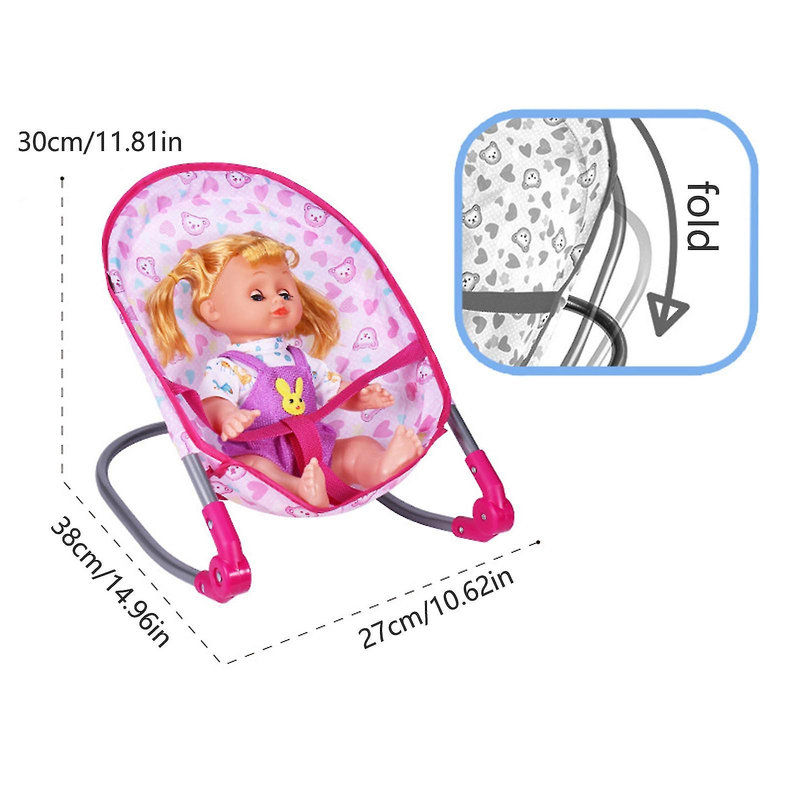 100% New,baby Doll Nursery Stroller Dining Chair Rocking Chair Swing ...