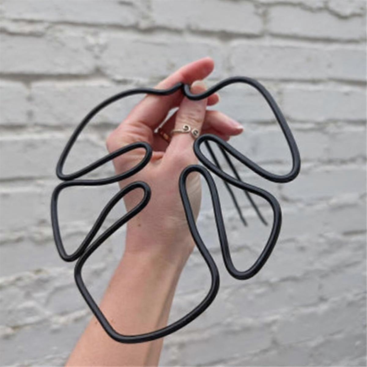 Monstera Shaped Plant Support Reusable Sturdy Alloy Plant Stem Support ...