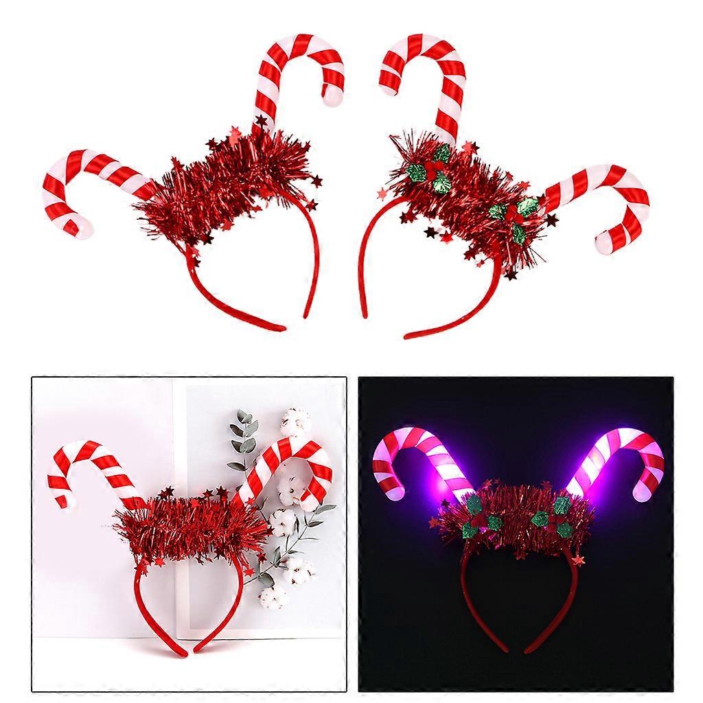 Christmas Headbands Lighted Headband Kids Adult Headwear Xmas Ornaments ...