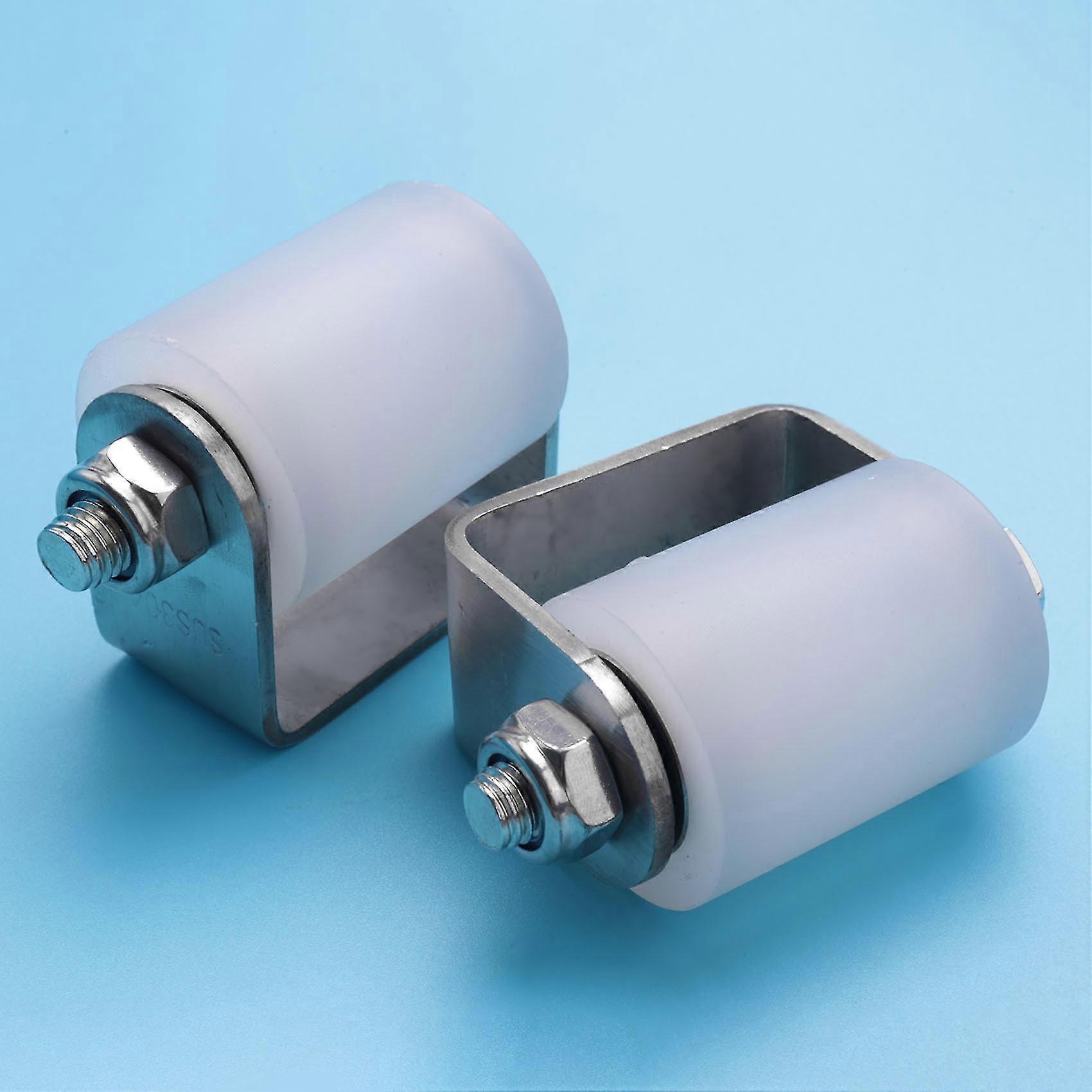 2Pcs Slide Gate Guide Roller 3 Inches Hard Nylon Sliding Rolling Gates ...