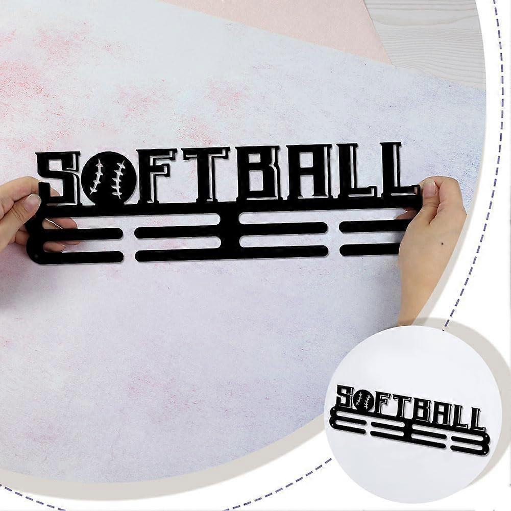 Softball Medal Holder Display Softball Sturdy Steel Metal Trophy Hanger ...