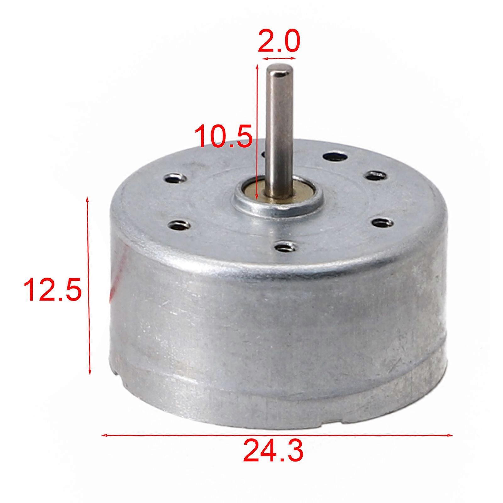 RF-300CA 3V 5V 6V DC Motor 10300RPM Mini 24mm Round Electric Motor For ...