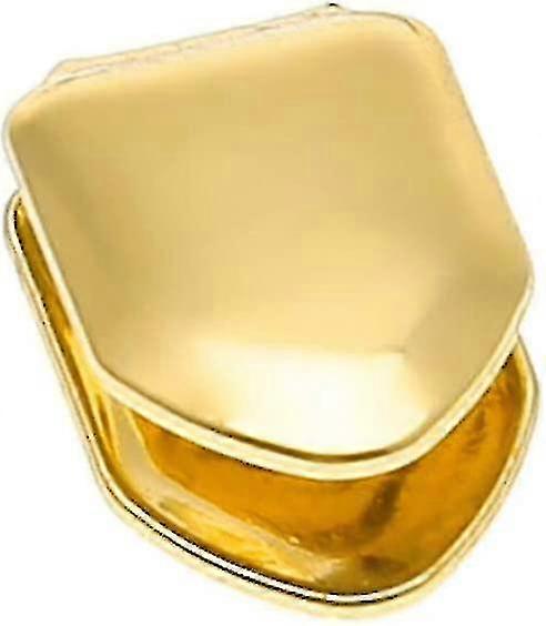 2 Pieces 14k Plated Gold Mouth Teeth, Teeth Plain , Party Accessories ...