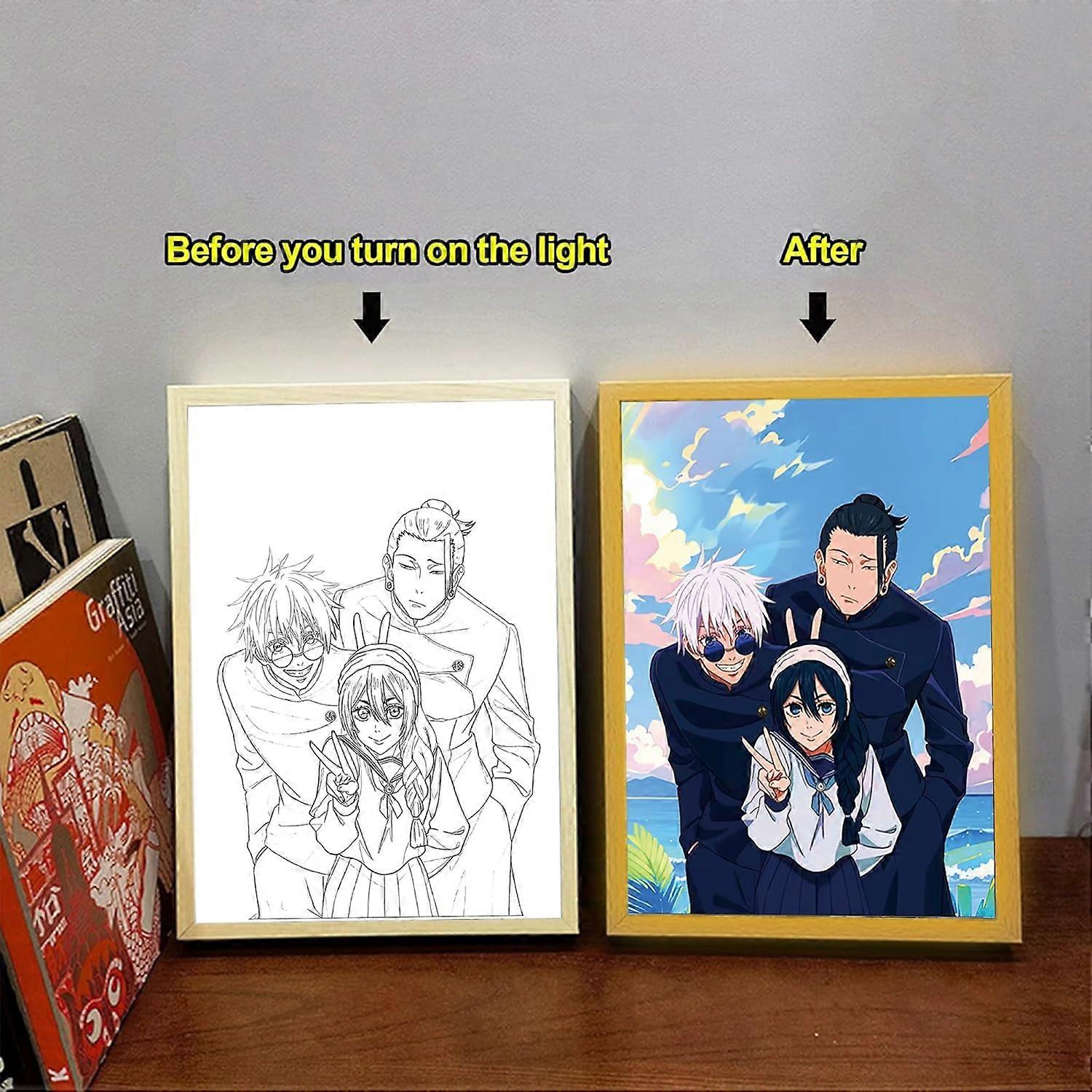 Jujutsu Kaisen LED Art - Gojo Satoru, Getou Suguru & Amanai Riko ...