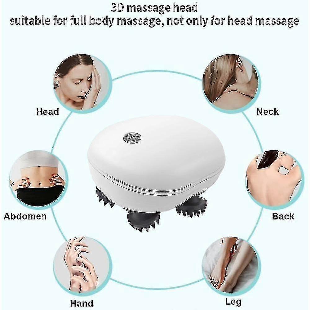 Portable Electric Head Massager For Hair Growth Stress Relief(white ...