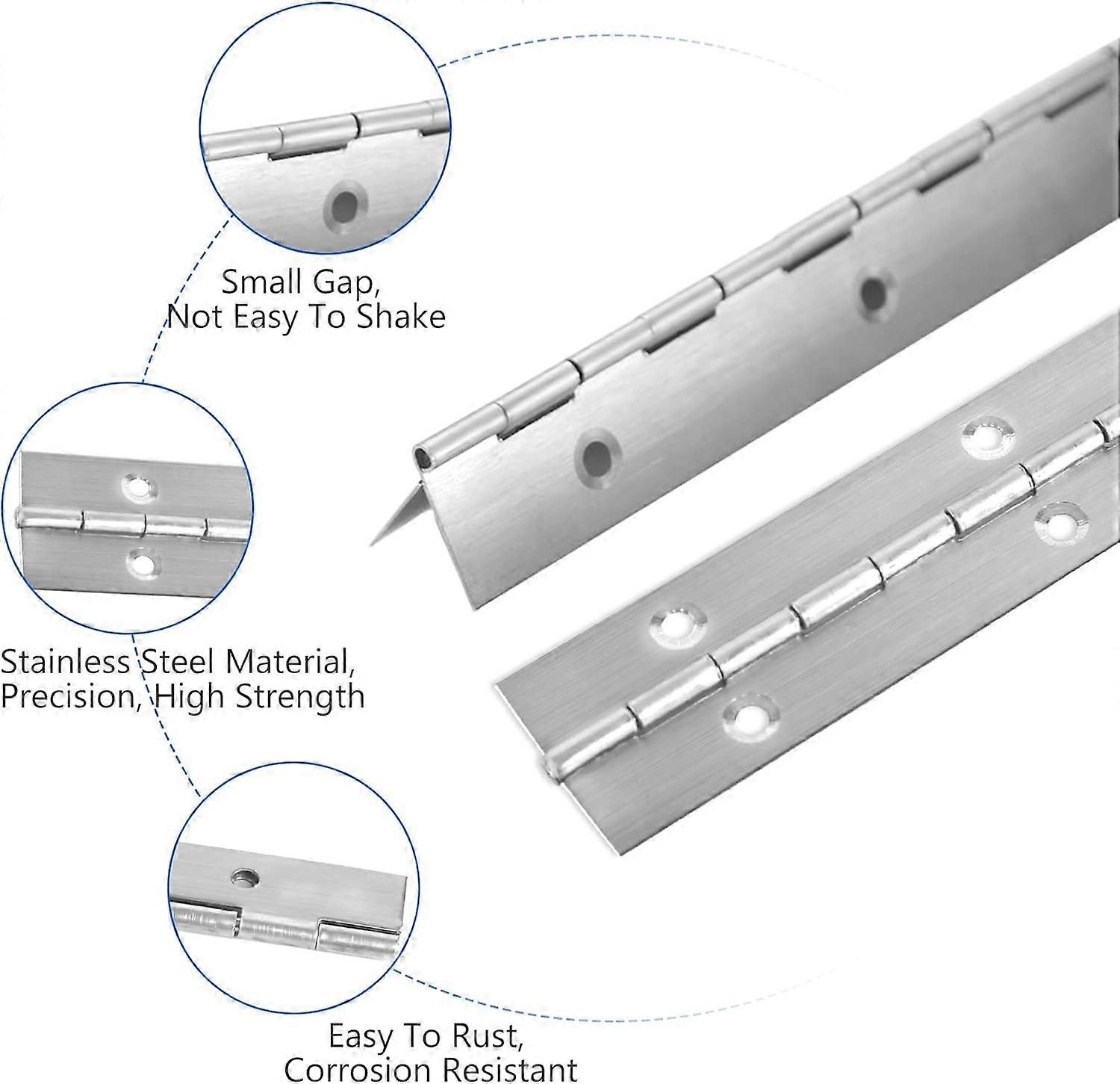 Piano hinge stainless steel, 4 pieces 30 cm piano hinge, piano hinge ...