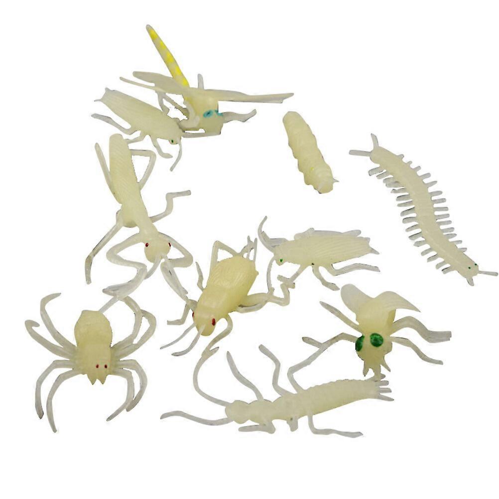 20pcs Plastic Glow in the Dark Bugs Insects Flashing Insect Model ...