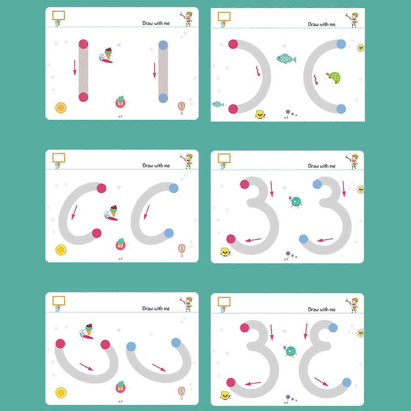 Tracing Book for Kids - All-in-One Pencil Control Workbook with Tracing ...