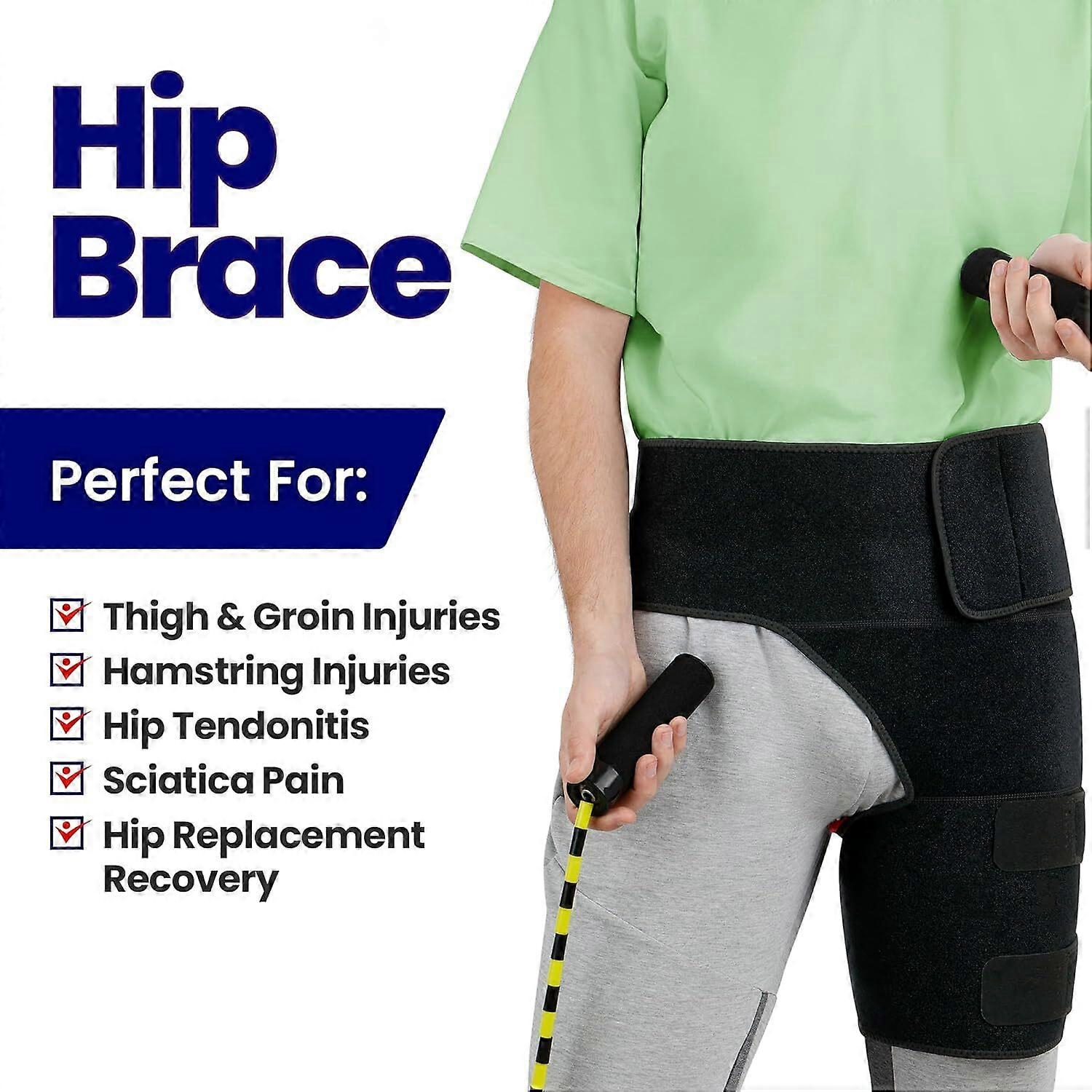 Hip Brace Thigh Compression Sleeve,Hip Sciatica Pain Relief Device ...
