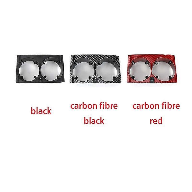 black carbon fibre Car Front Center Console Water Cup Holder Insert ...