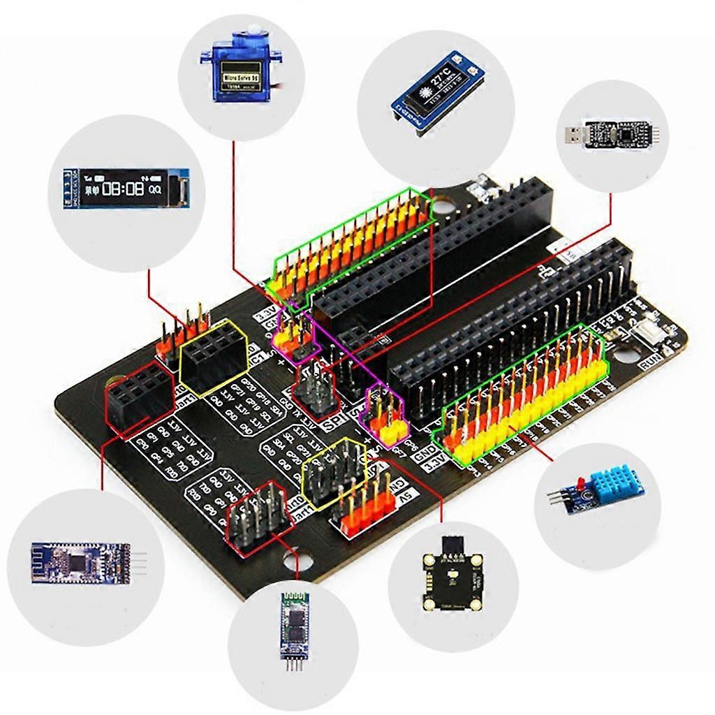 GPIO Expander Module Expansion Board Breakout Shield HAT for Raspberry ...