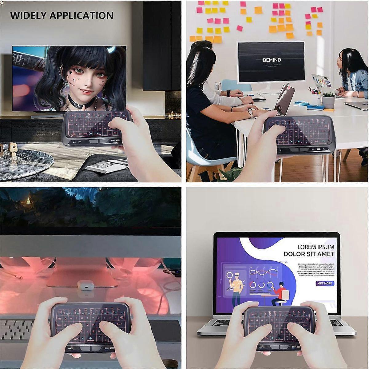 Wireless Keyboard Mini Pocket Compact Full Screen Keyboard 2.4Ghz ...