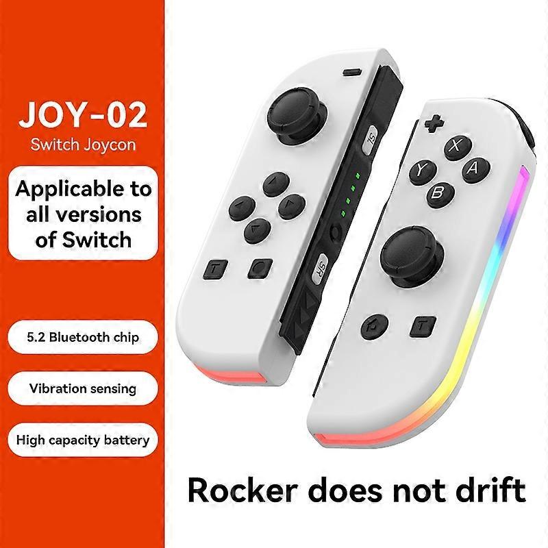 JOY-02 1 Pair Wireless Controller for Nintendo Switch Game Console Bluetooth Game Handle with ...