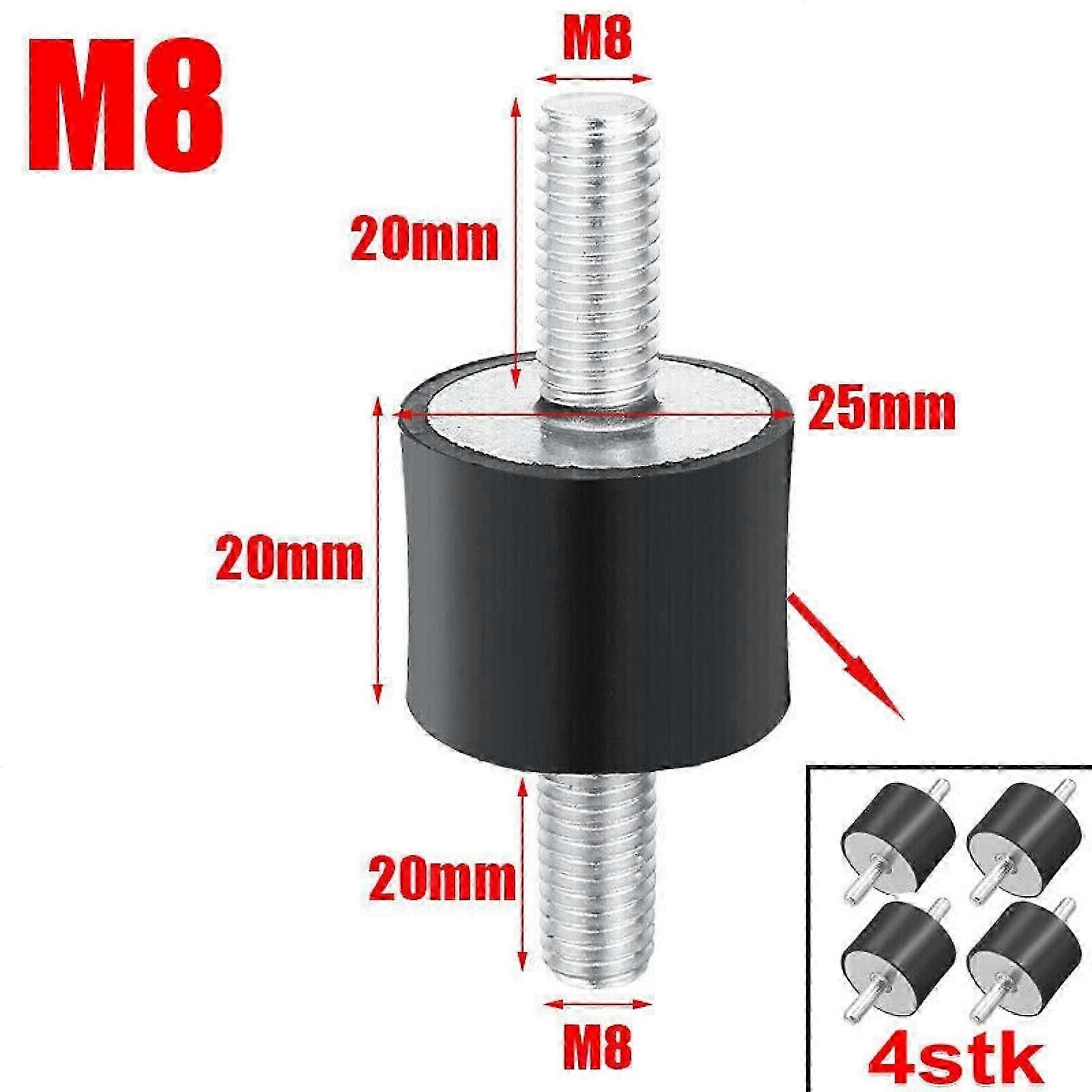 4Pcs Rubber Mount Shock Absorber Rubber Mounts for Automobile Water ...