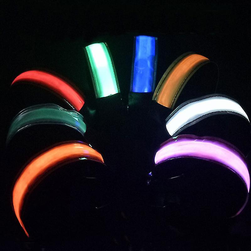 Rechargeable Led Light-emitting Armband Led Reflective Bracelet Night ...
