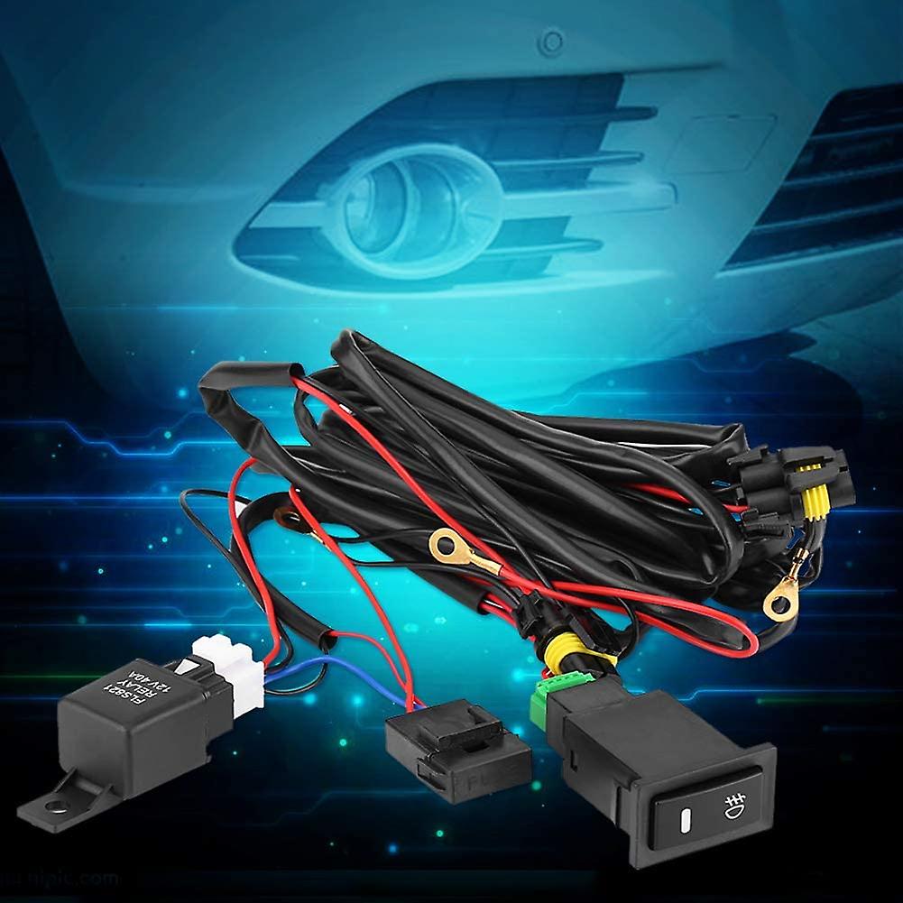 Car Wiring Relay Switch Universal, Led Light Bar Wiring Harness Kit ...