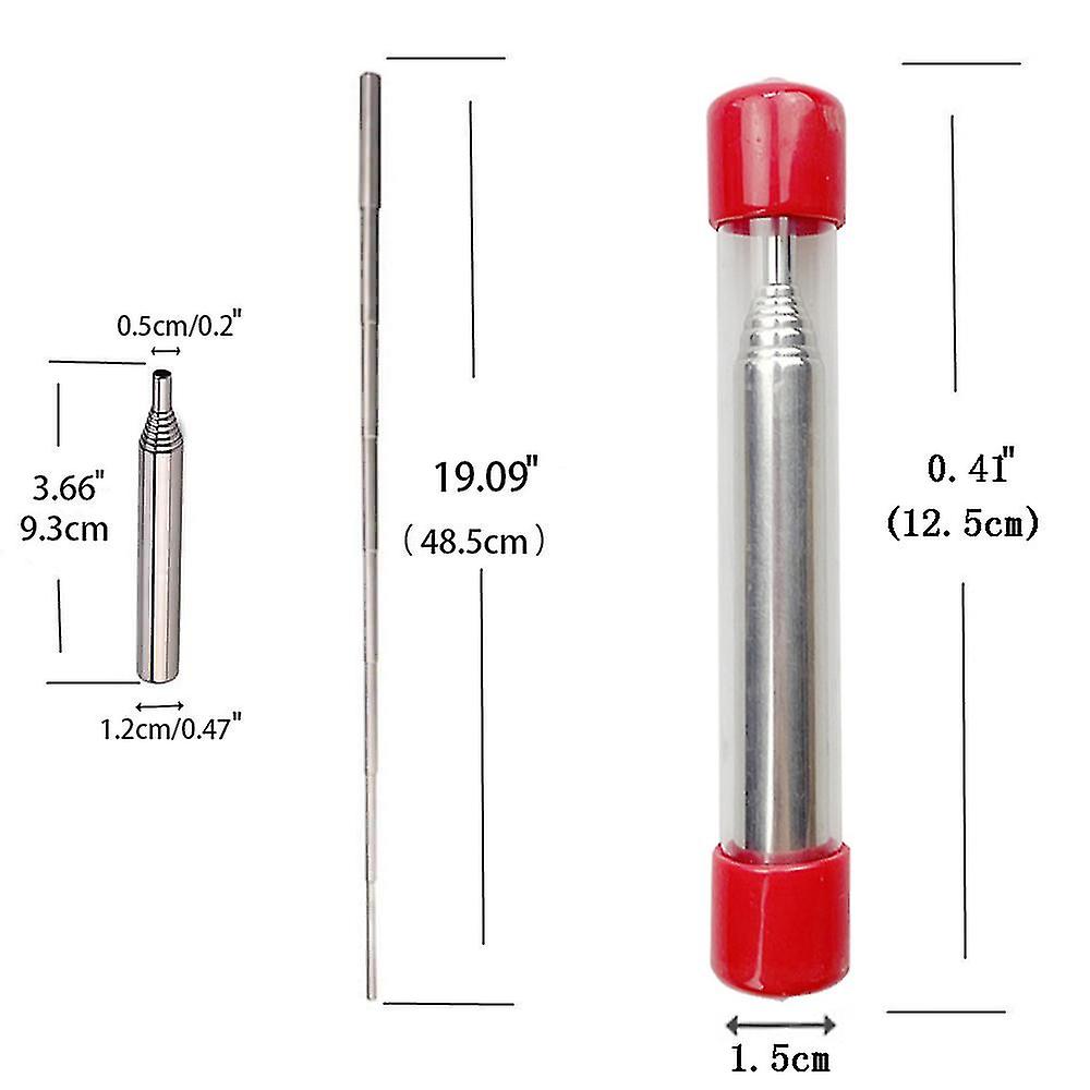 Collapsible Campfire Tool Stainless Steel Fire Blower Pipe Blowpipe ...