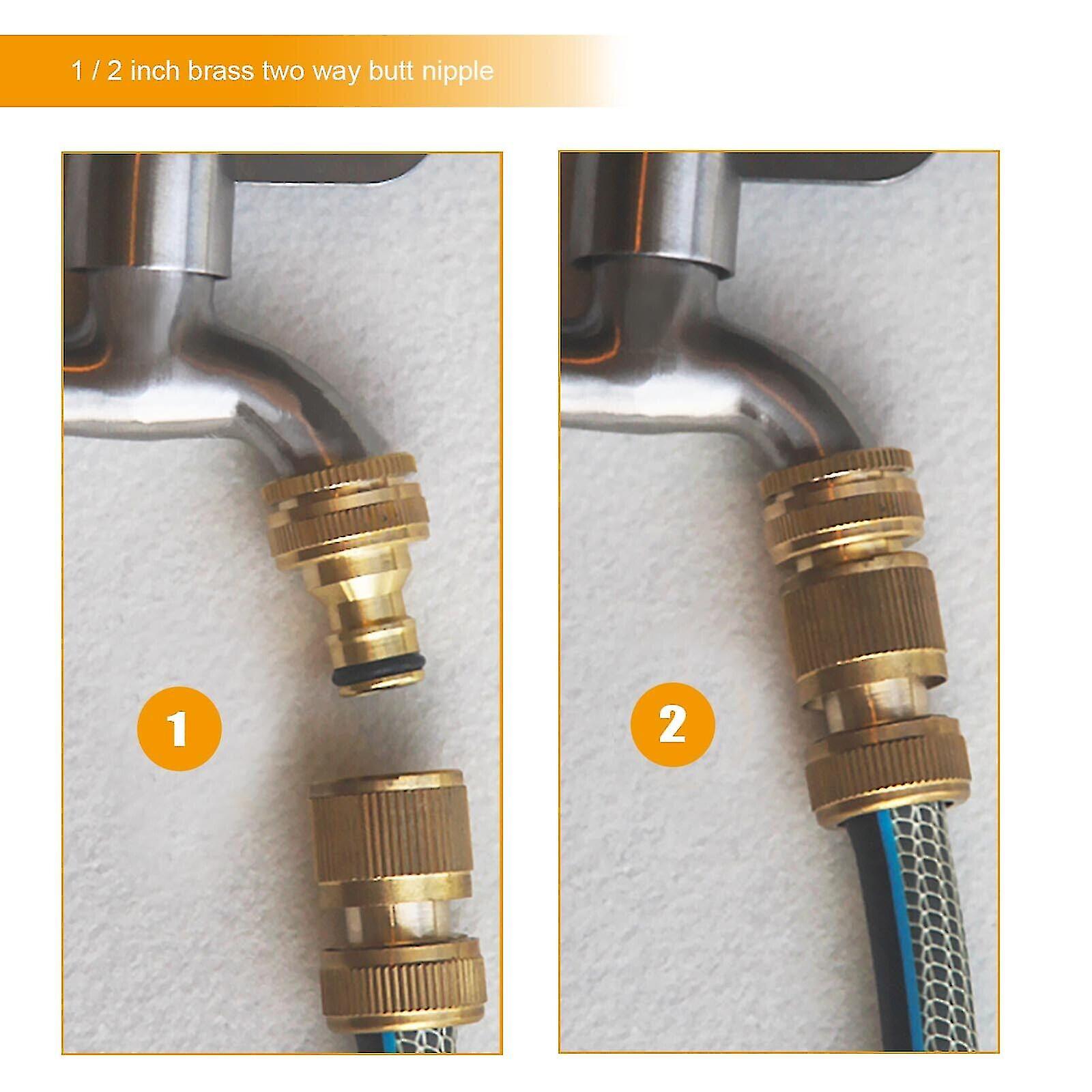 Brass Extender Connector Double Male Ended Hose Adaptor For Tube Tap ...