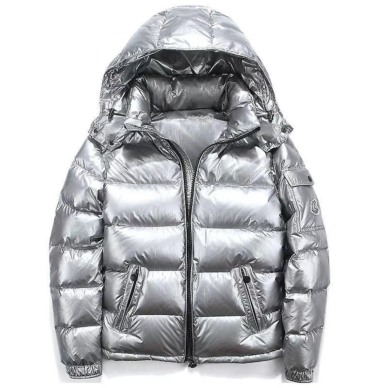 2024 Male Ladies Short down Jacket Thick Hooded Couple Matching Loose ...