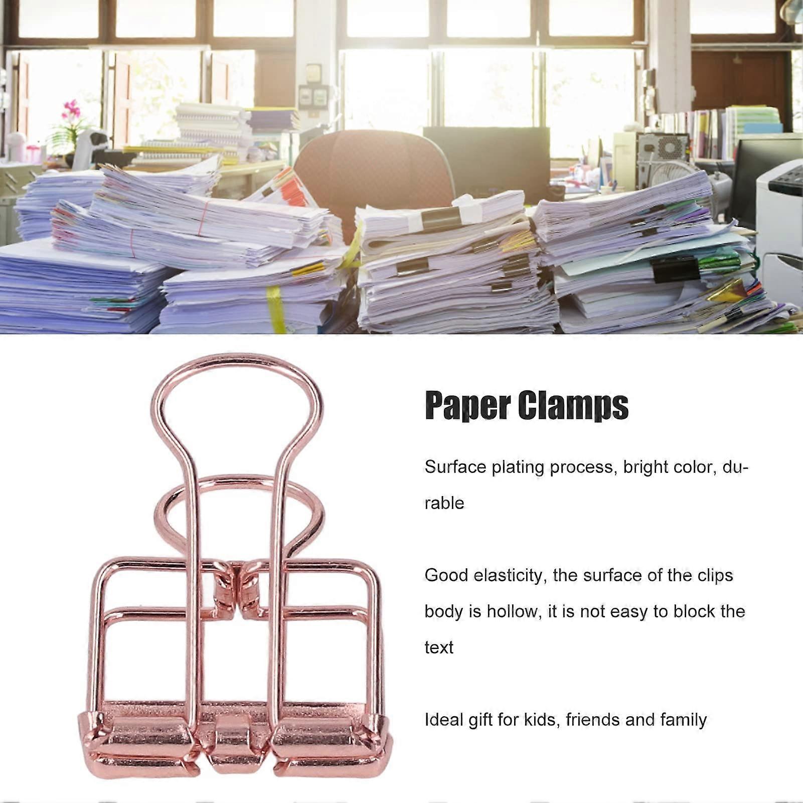 80 Pcs Multi Purpose Metal Wire Clip Set, Metal Hollow Small Clips ...