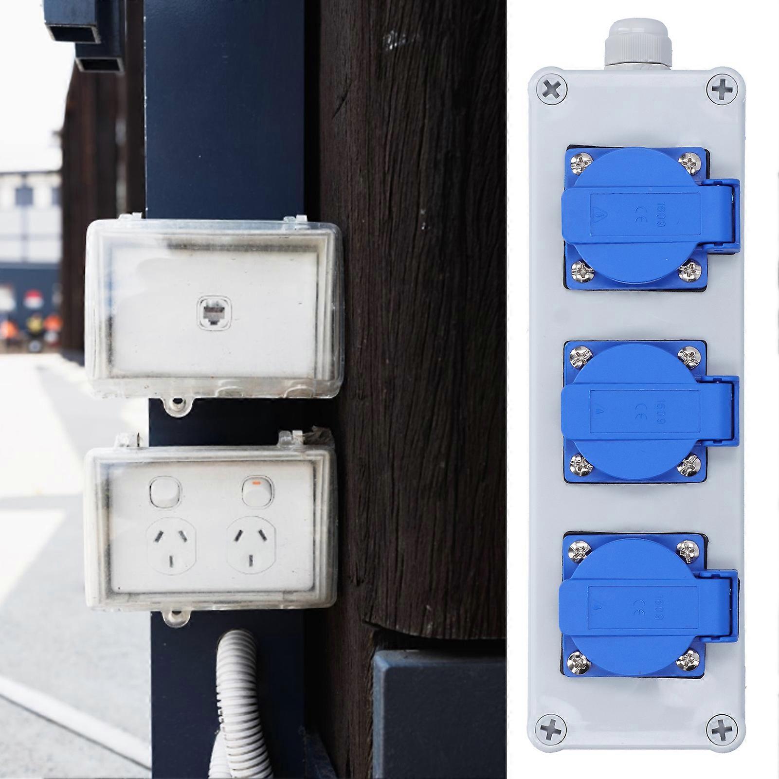 Outdoor Waterproof Socket Box with Switch Wall Power Rainproof ...