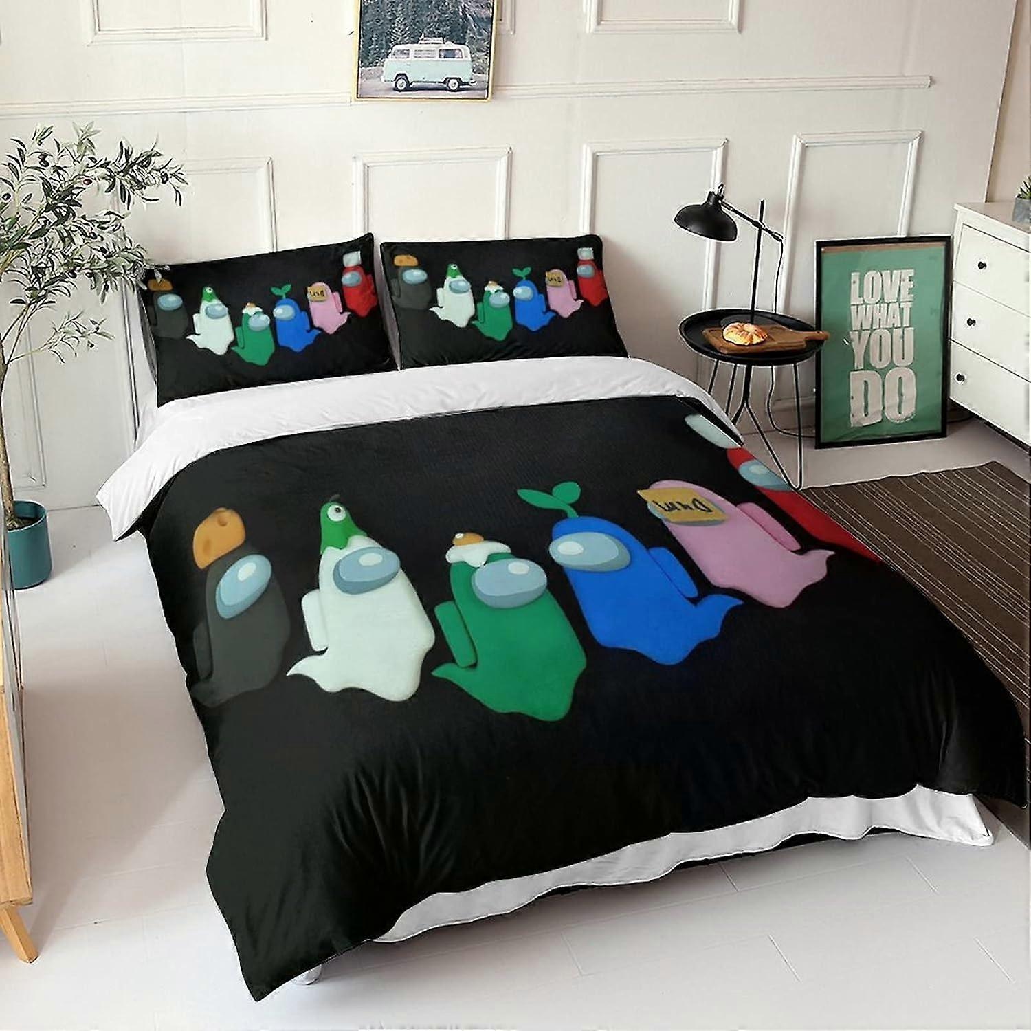 Among Us! Duvet Cover, Among Us! Printed Bedding Set Microfiber Duvet ...