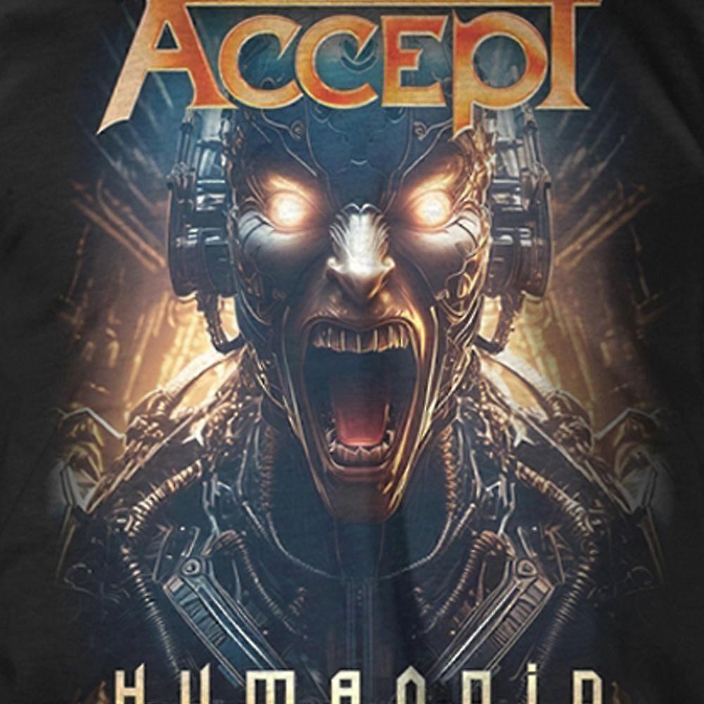 Accept Humanoid Band Logo T Shirt | Fruugo UK