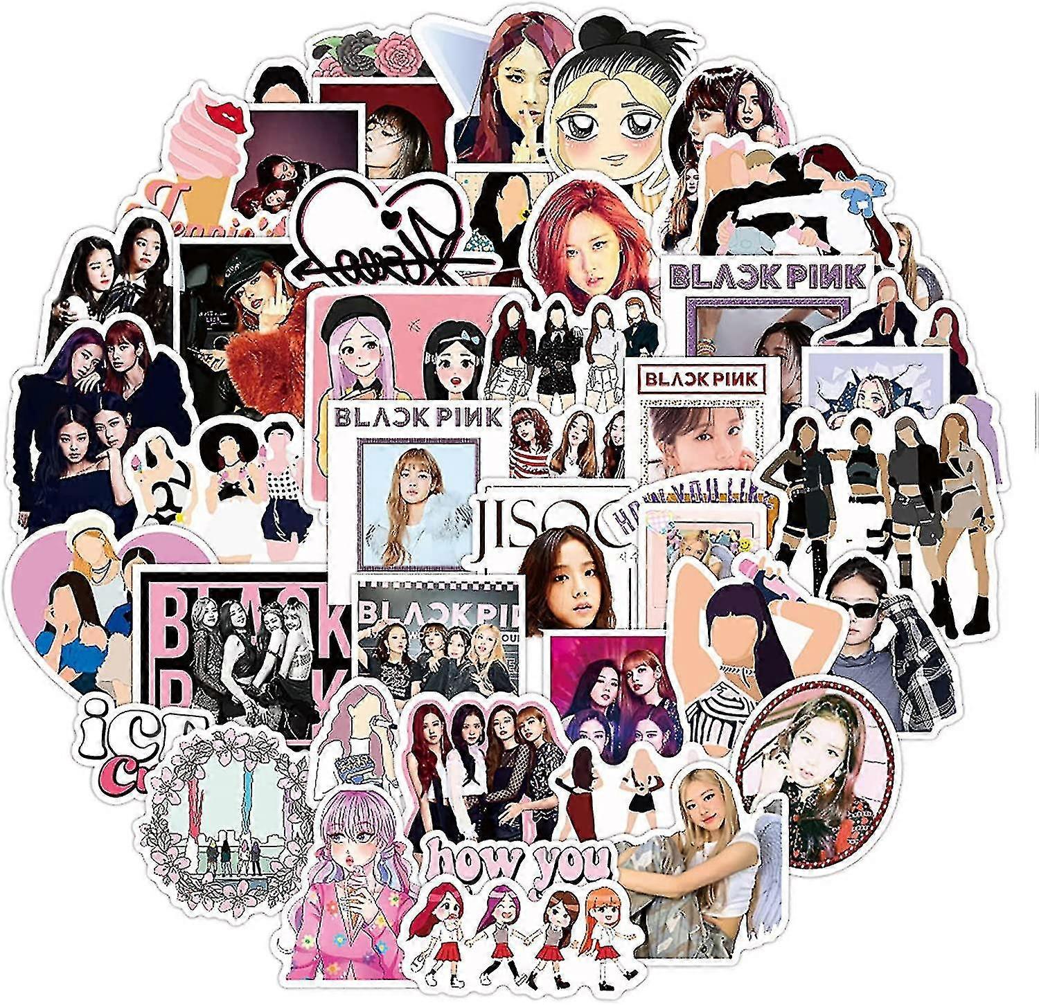 50pcs Blackpink Singer Stickers Cute Aesthetic Vinyl Stickers For Teens ...