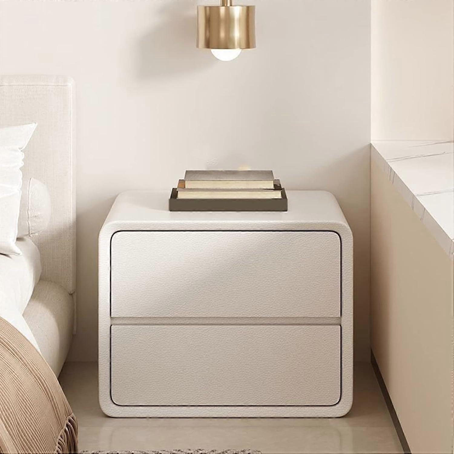 Bedside Table Storage Cabinet Bedroom Bedside Hidden Double Drawer ...