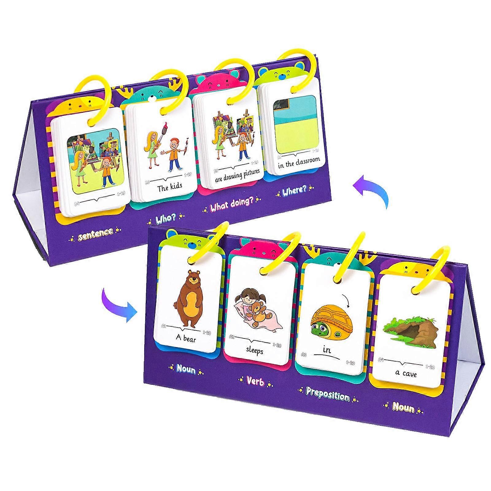 toys Reading Flashcards 80 Toddler Reading Flash Cards Sentence ...