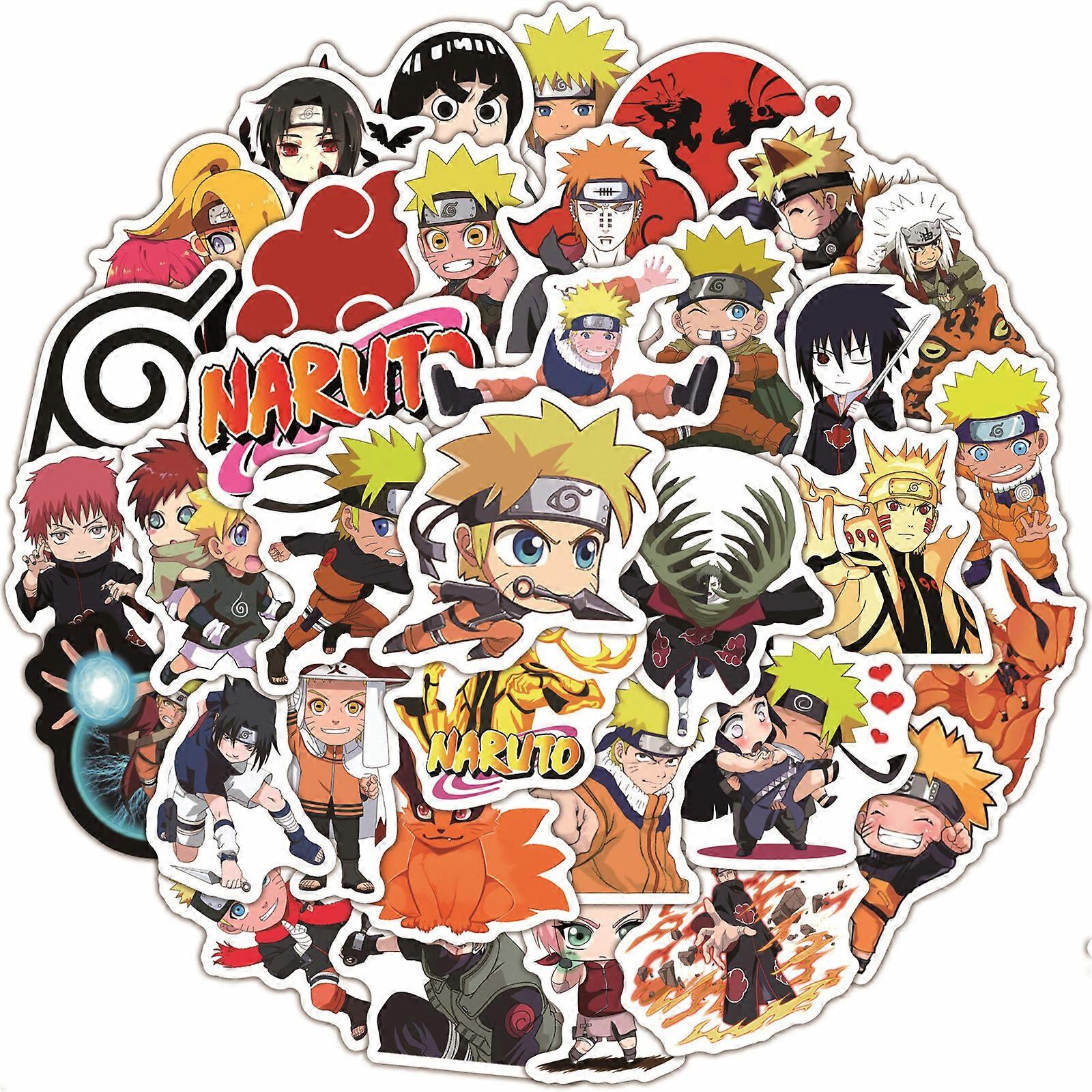 10/50/100pcs Anime Naruto Stickers for Laptop Graffiti Suitcase Car ...